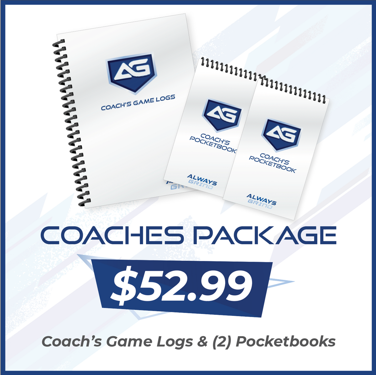 Always Grind: Coaches Package | Pro Baseball Notebooks